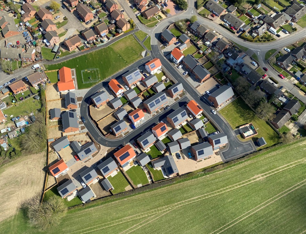 Abel Homes Aerial view pictures