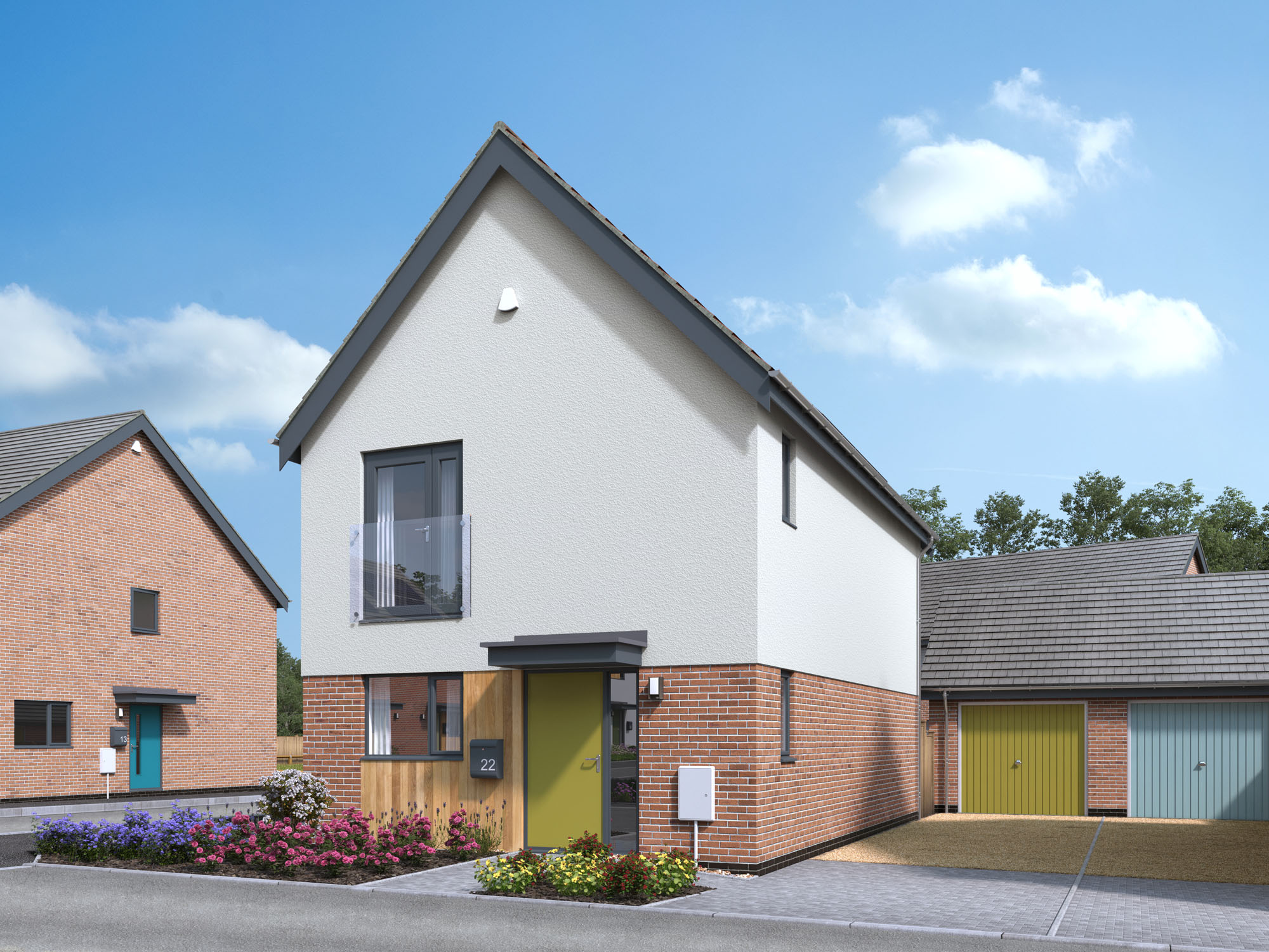 Plot 14 » A detached 3 bedroom home with single garage