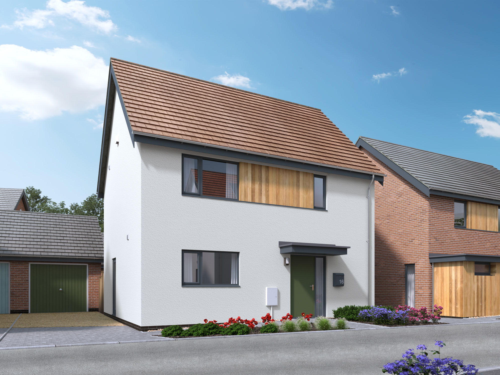 Plot 17 » A 3 bedroom detached home with single garage